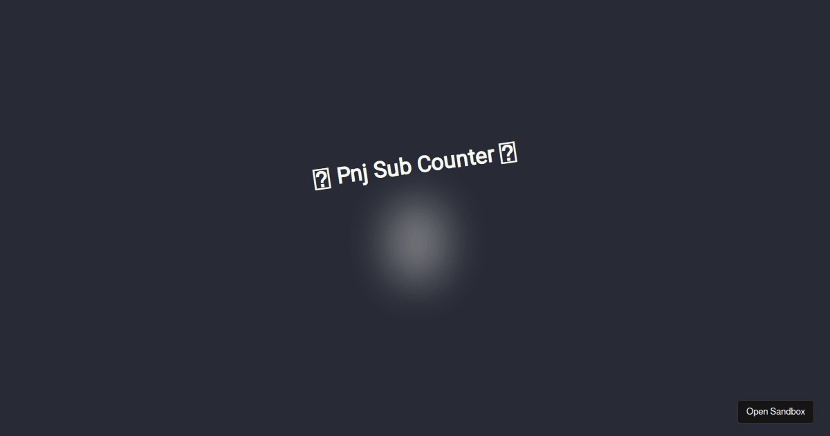 subcount - Codesandbox