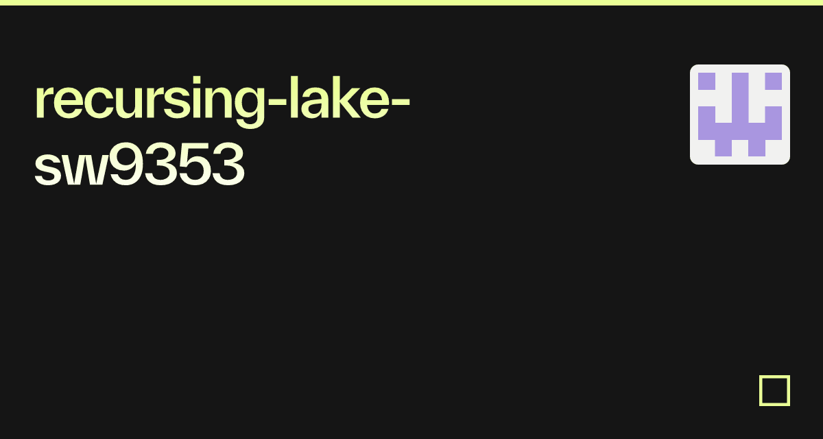 recursing-lake-sw9353 - Codesandbox