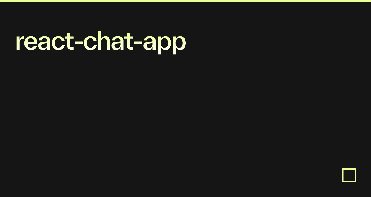react-chat-app - Codesandbox