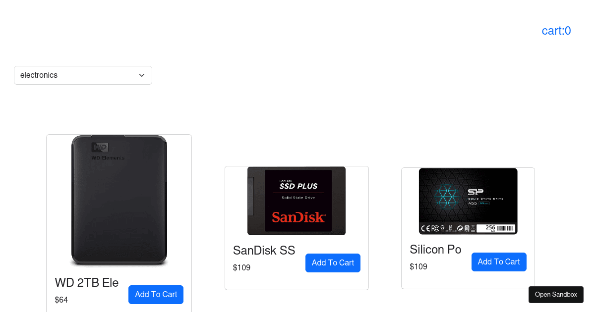 fake-store - Codesandbox