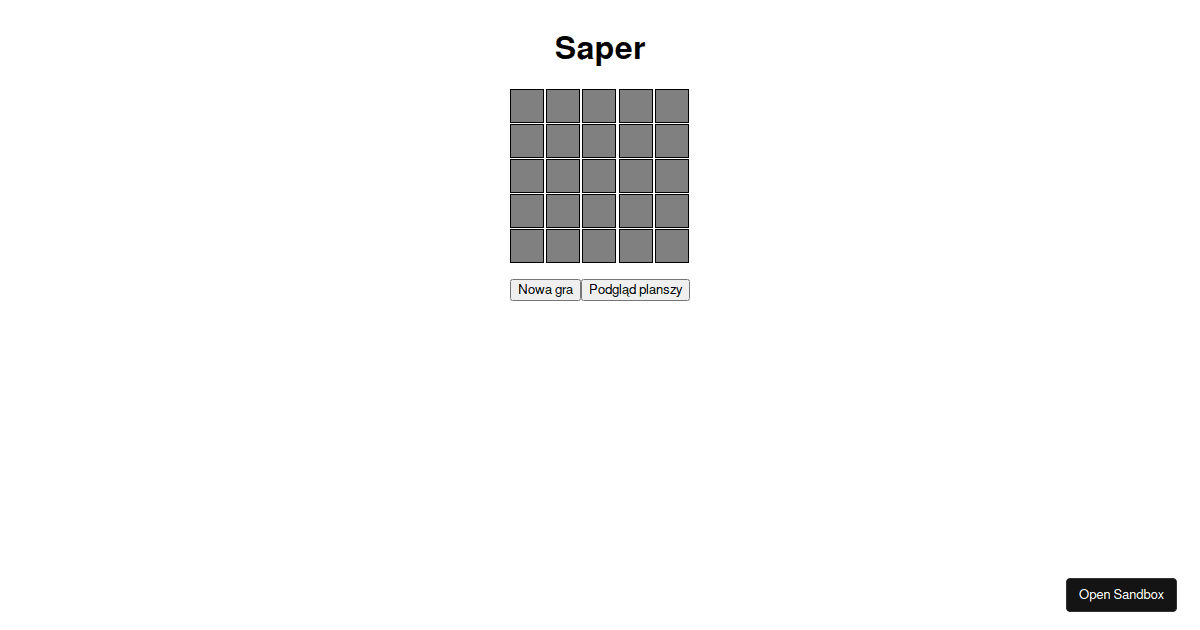 minesweeper-template - Codesandbox