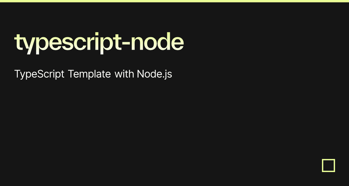 typescript-node - Codesandbox