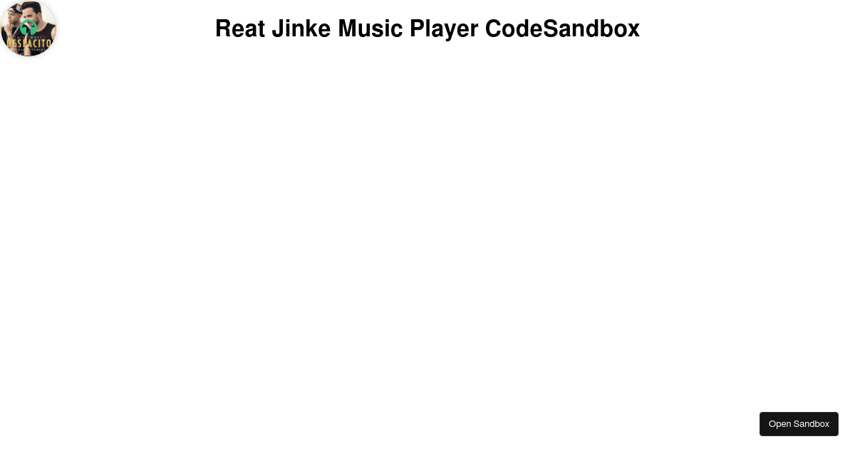 react-jinke-music-player-template - Codesandbox
