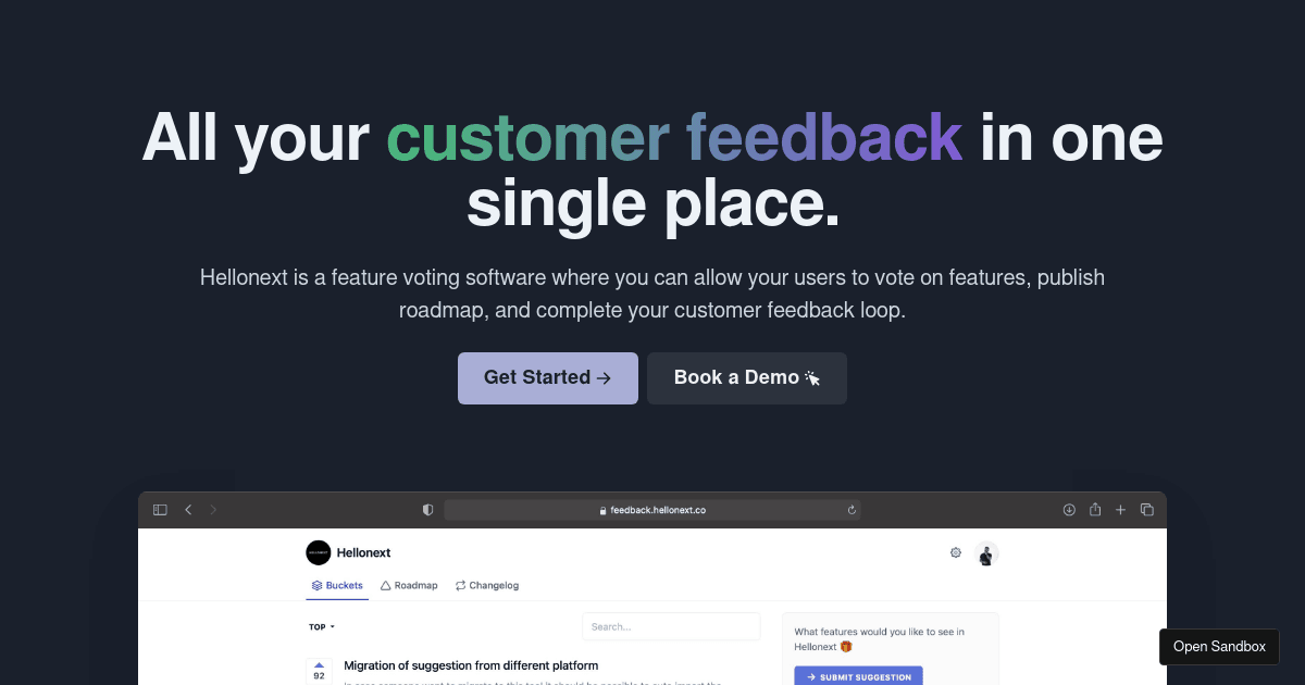 Choc UI heros Codesandbox - Codesandbox