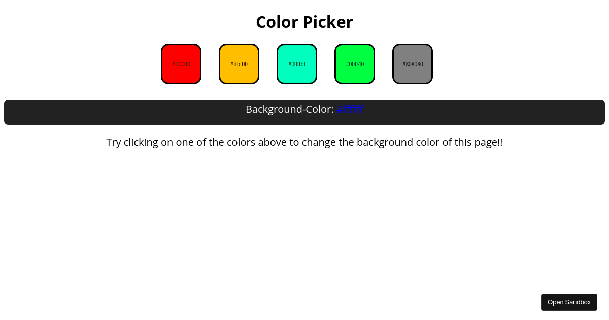 Color-Picker NxtWave - Codesandbox