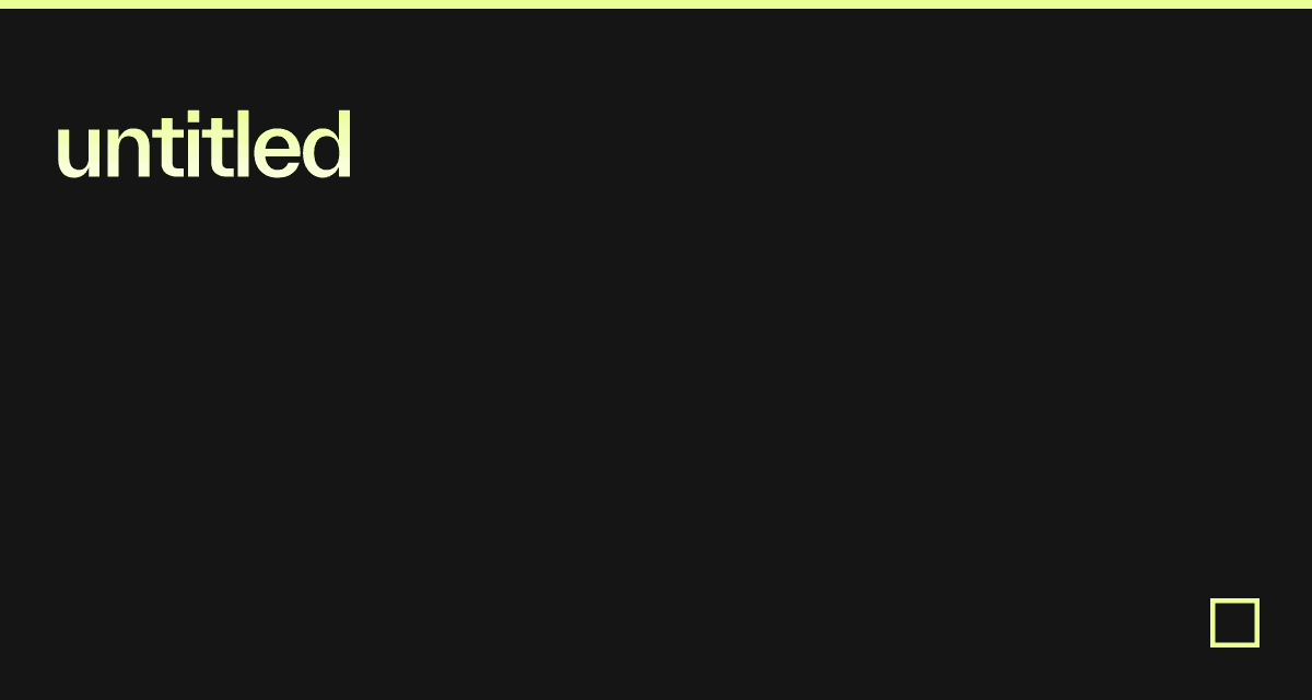 untitled - Codesandbox