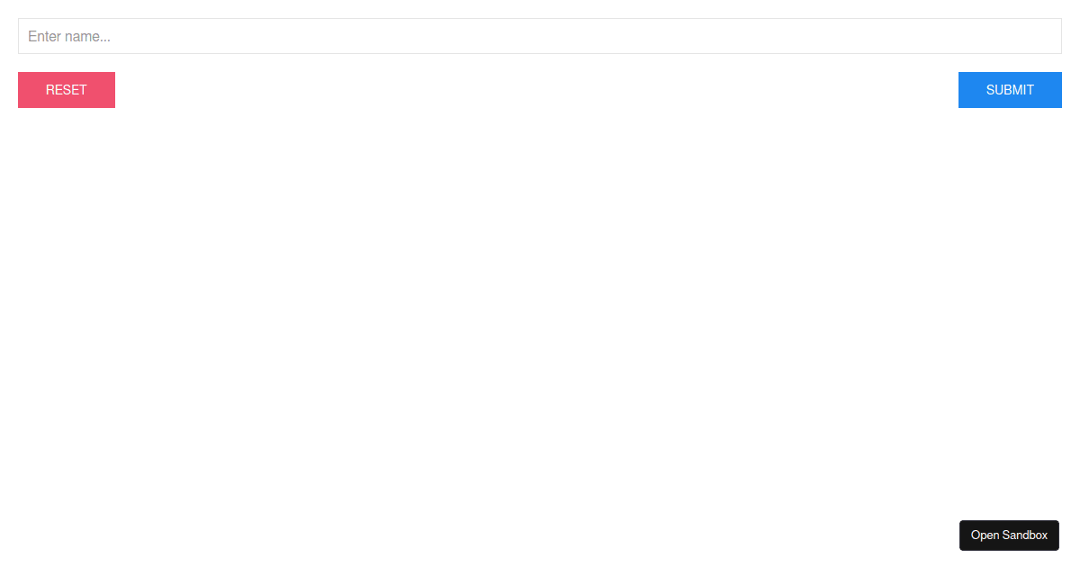 Typescript - Form Testing - Codesandbox