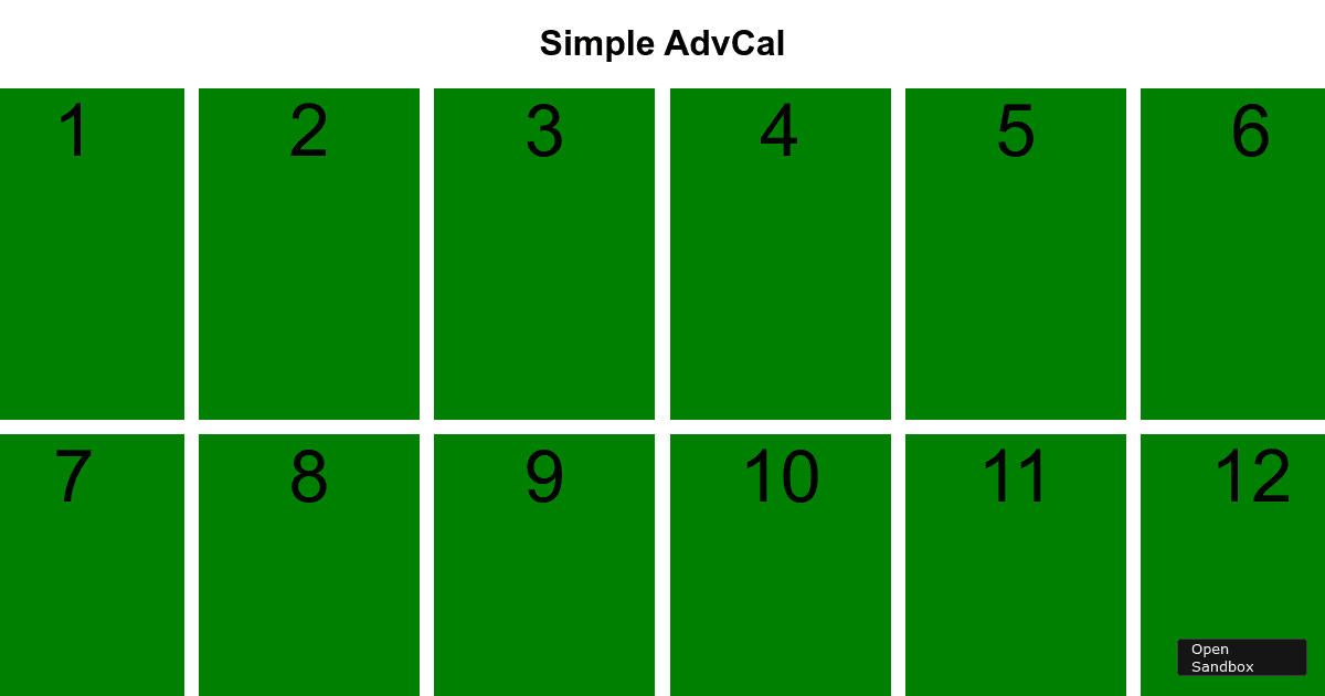 simple-adv-cal - Codesandbox