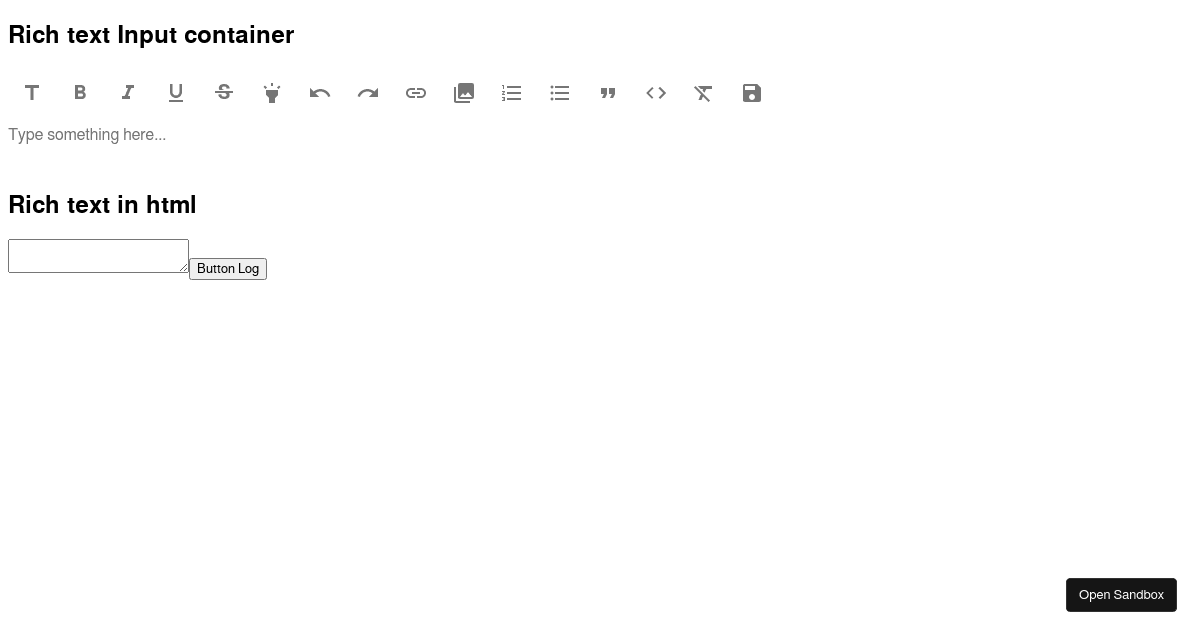 mui-rte basic - Codesandbox