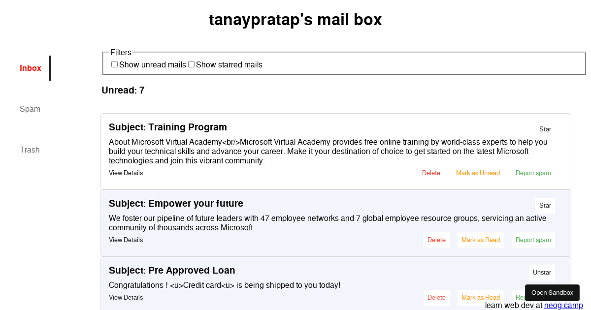 mailbox-TS-Nine - Codesandbox