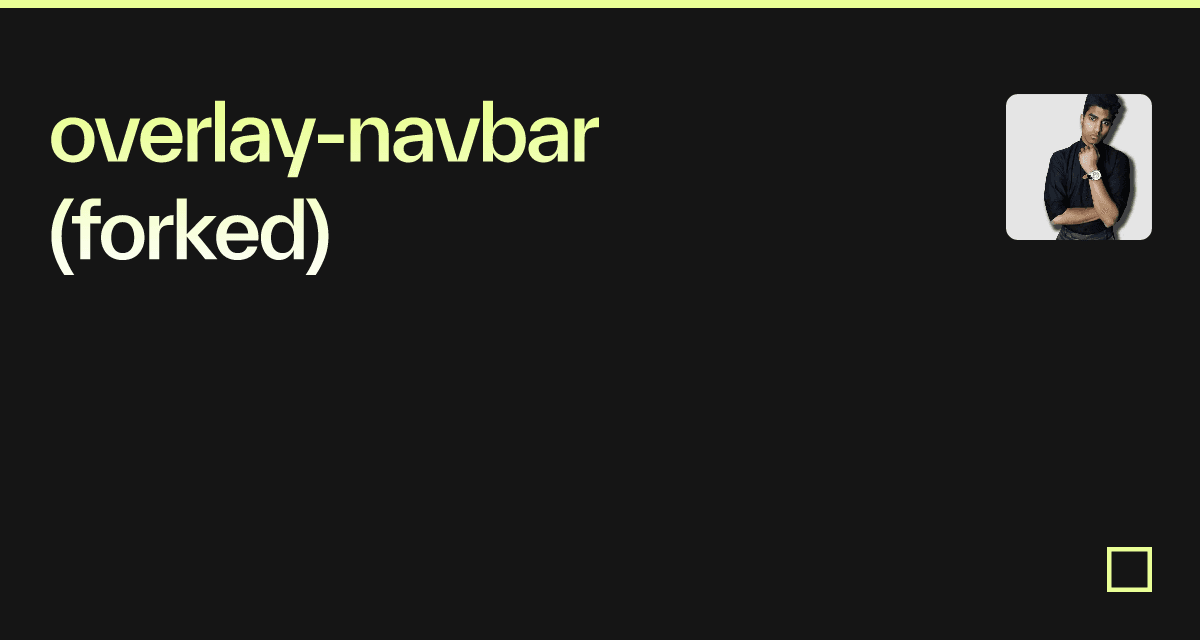 overlay-navbar (forked) - Codesandbox
