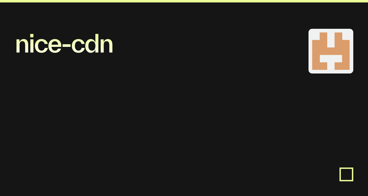 nice-cdn - Codesandbox