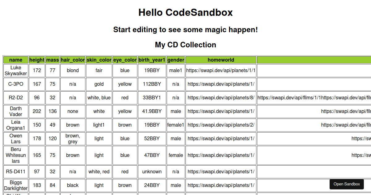 Xslt React Codesandbox
