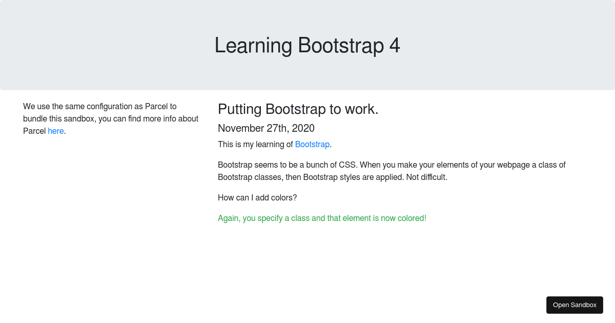 vanilla - Codesandbox