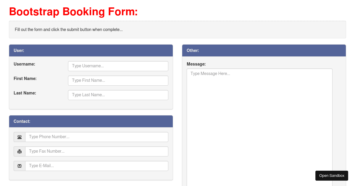 bootstrap-3-template - Codesandbox
