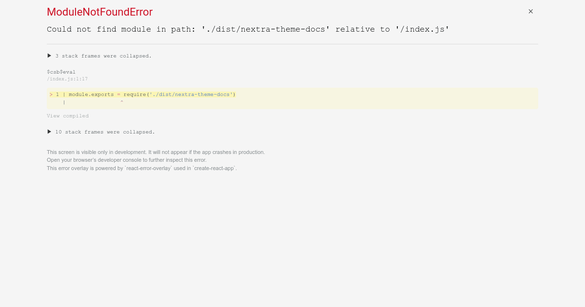 nextra-theme-docs - Codesandbox