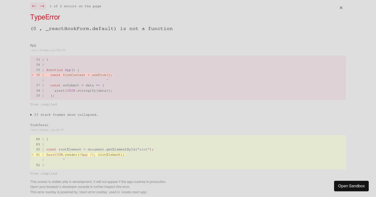 React Hook Form - Conditional Fields - Codesandbox React Hook Form - Conditional Fields - Codesandbox