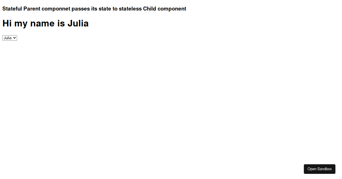 Golden State React - Week 6 Personal Practice - Parent/Child dropdown to change name v2 ...