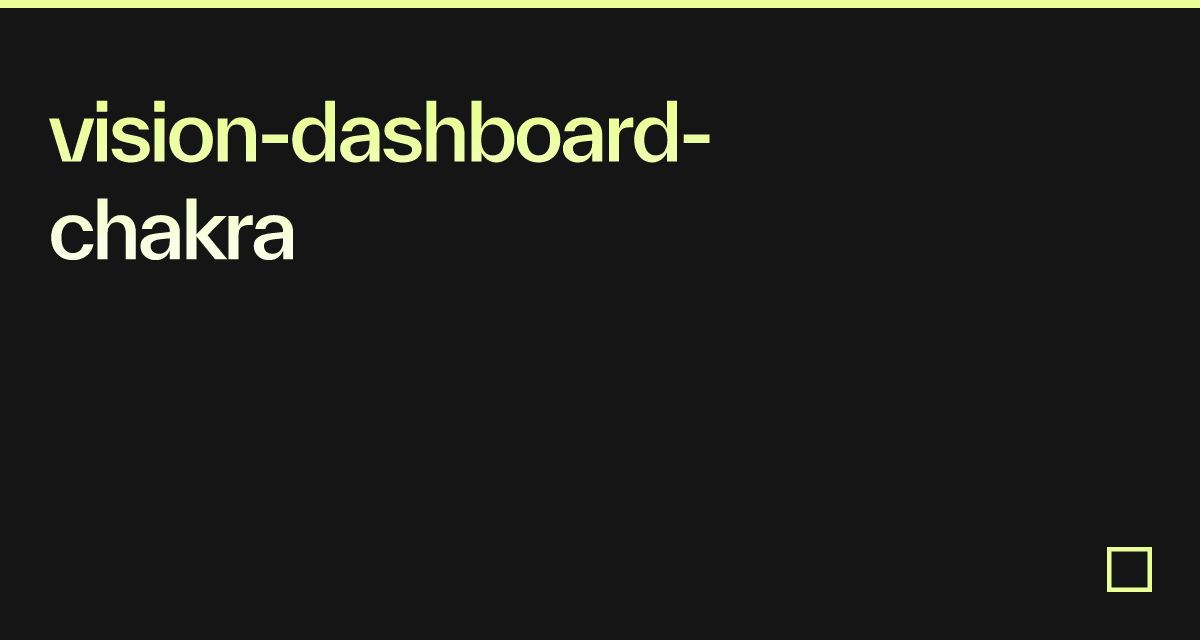vision-dashboard-chakra - Codesandbox