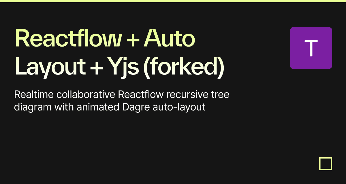 Reactflow + Auto Layout + Yjs (forked) - Codesandbox