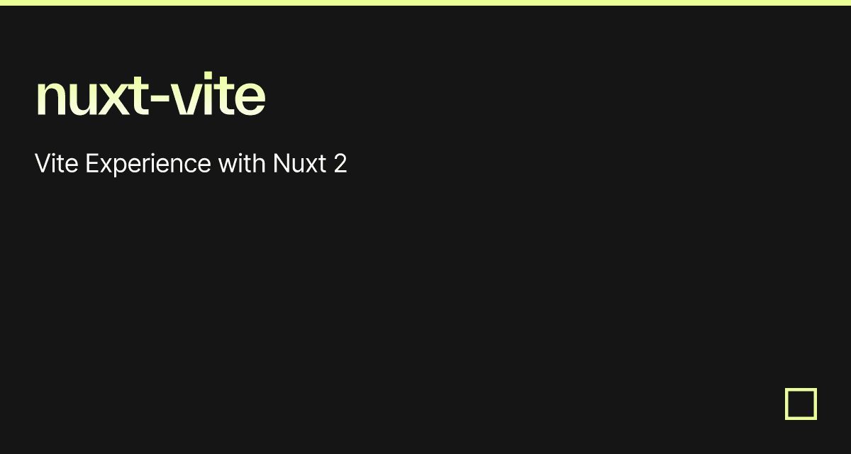 nuxt-vite - Codesandbox