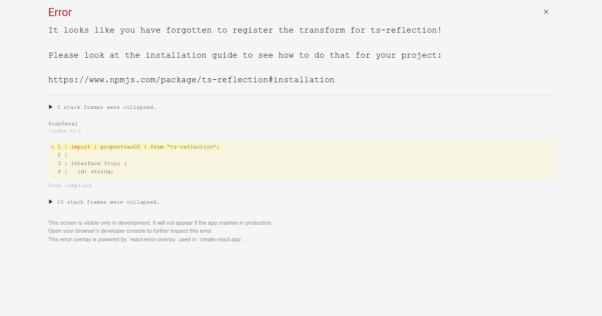 Typescript Playground Export Forked Codesandbox