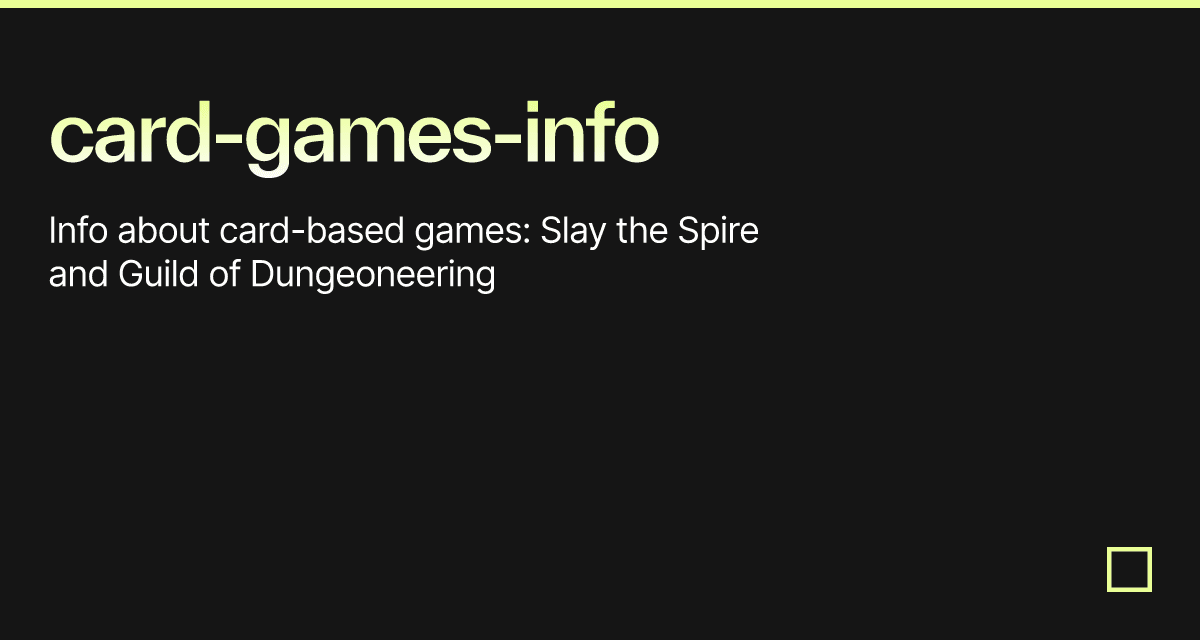 card-games-info - Codesandbox