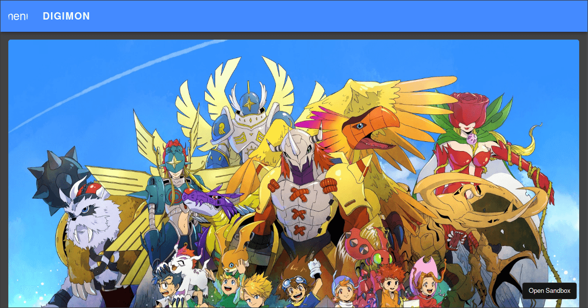 Digimon (forked) - Codesandbox