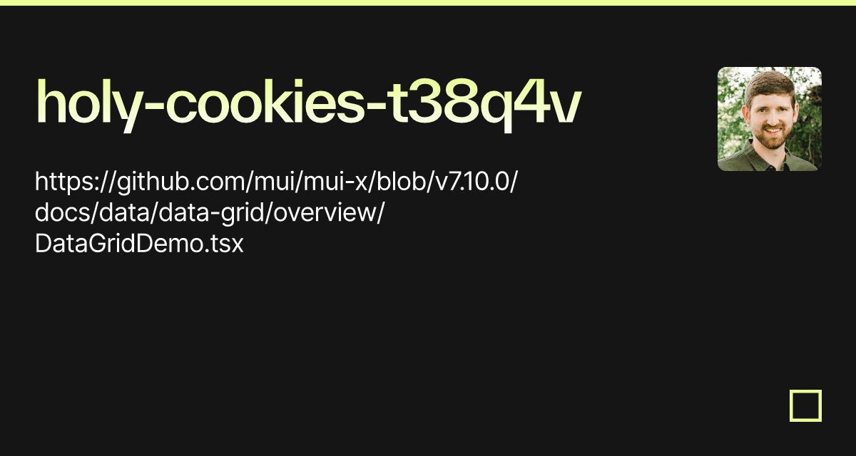 holy-cookies-t38q4v - Codesandbox