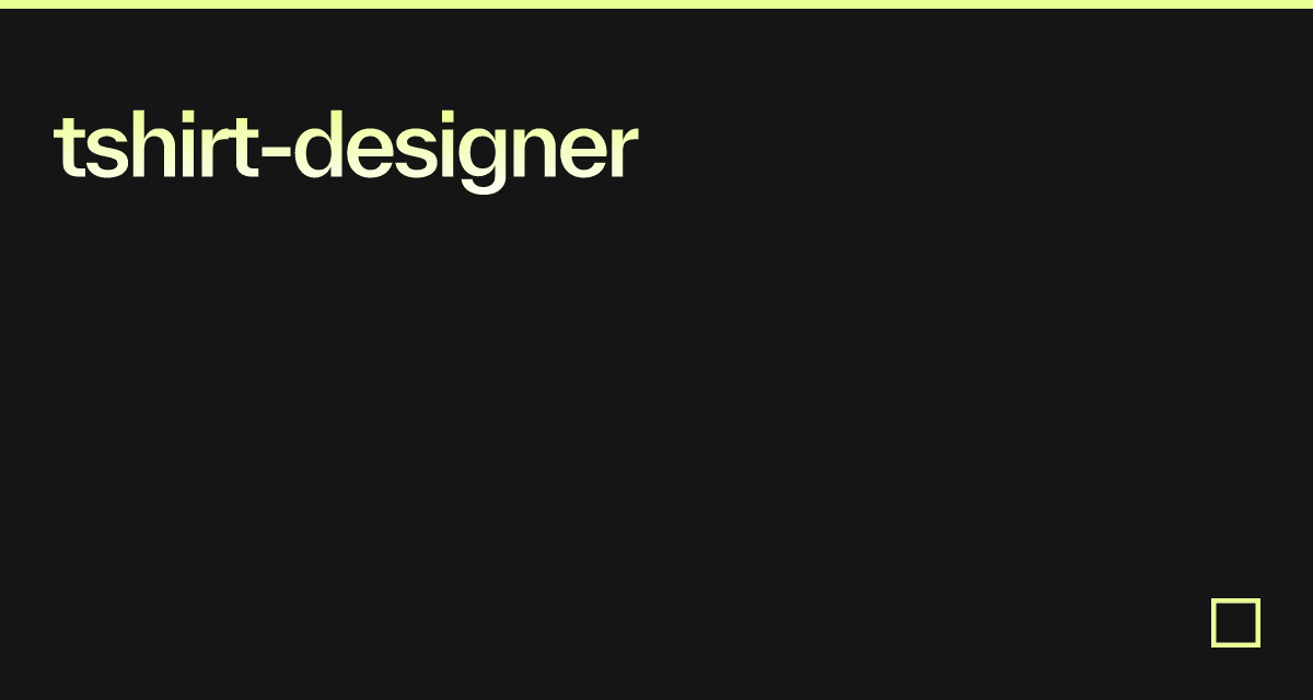 tshirt-designer - Codesandbox