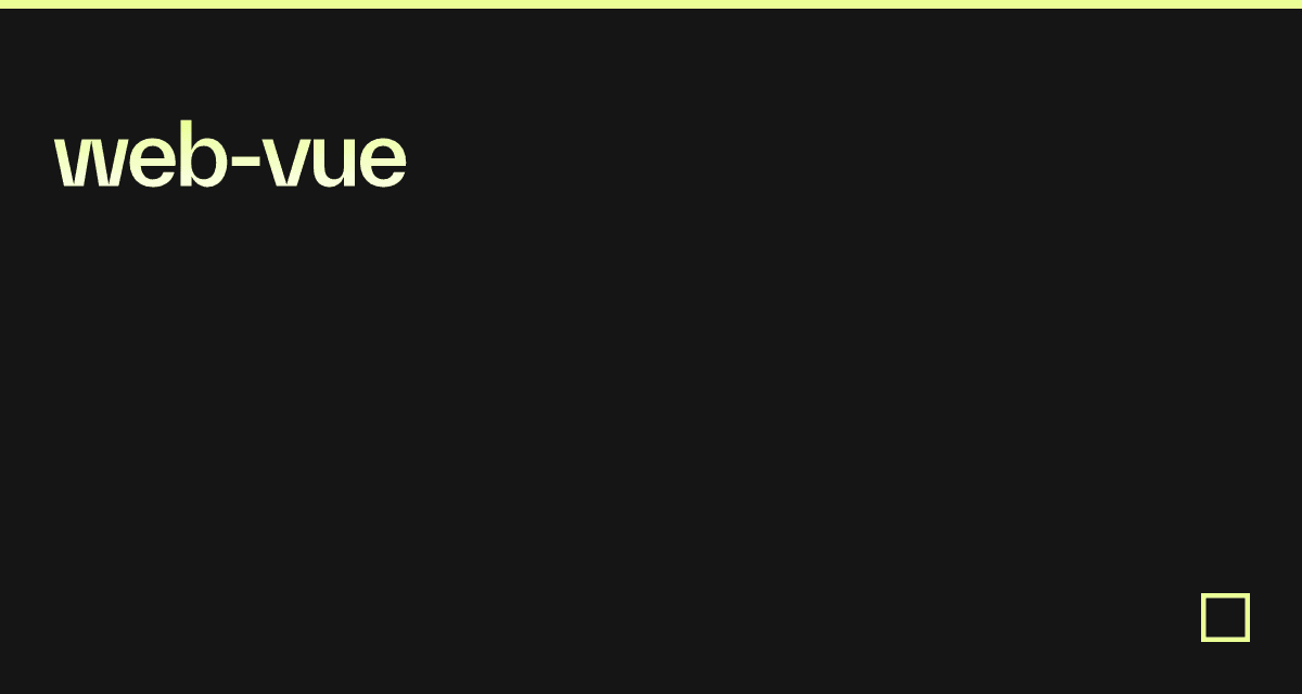 web-vue - Codesandbox