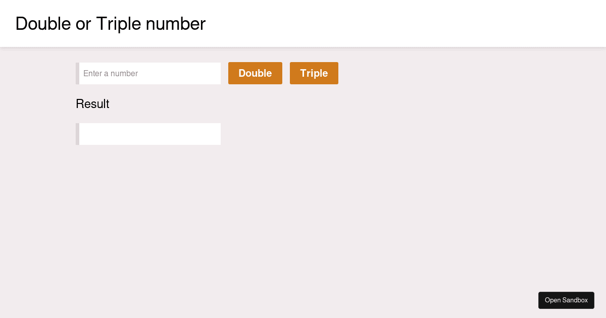 numbers - Codesandbox