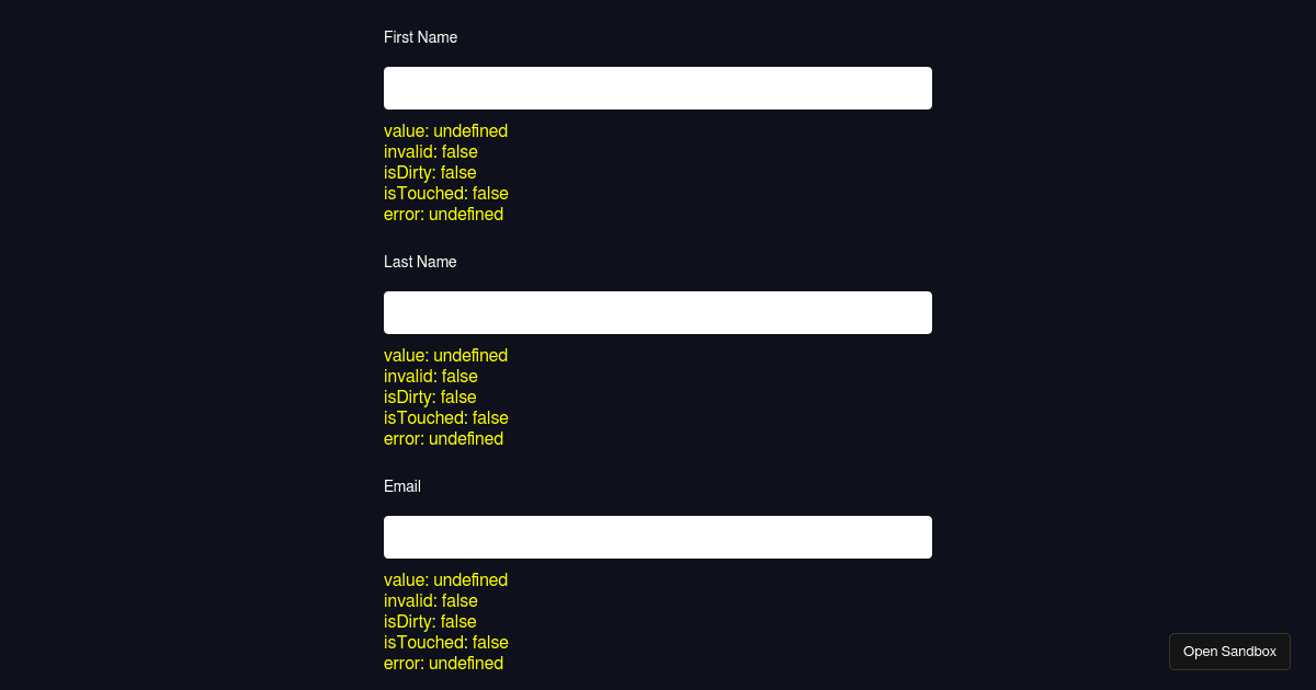React Hook Form - Basic (forked) - Codesandbox