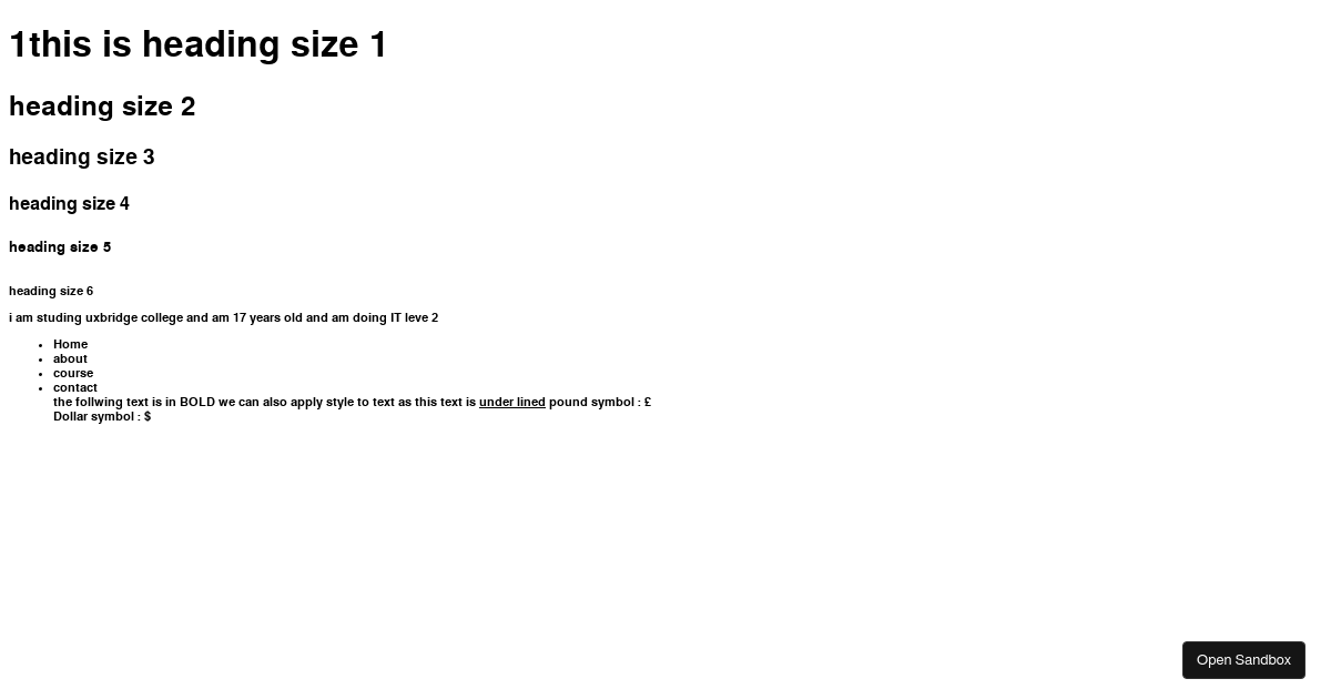 01 Basic Basic Html Codesandbox