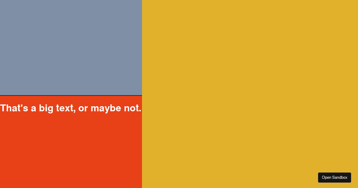 Resizable Panels for React - Codesandbox