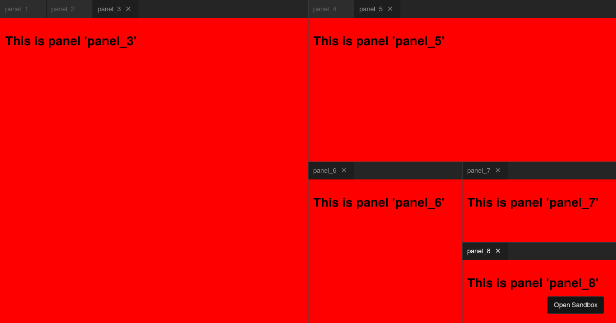 simple-dockview - Codesandbox