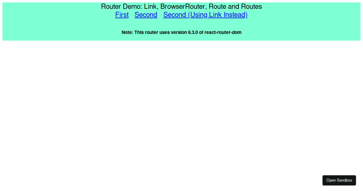 router 63 NavLink freeze - Codesandbox