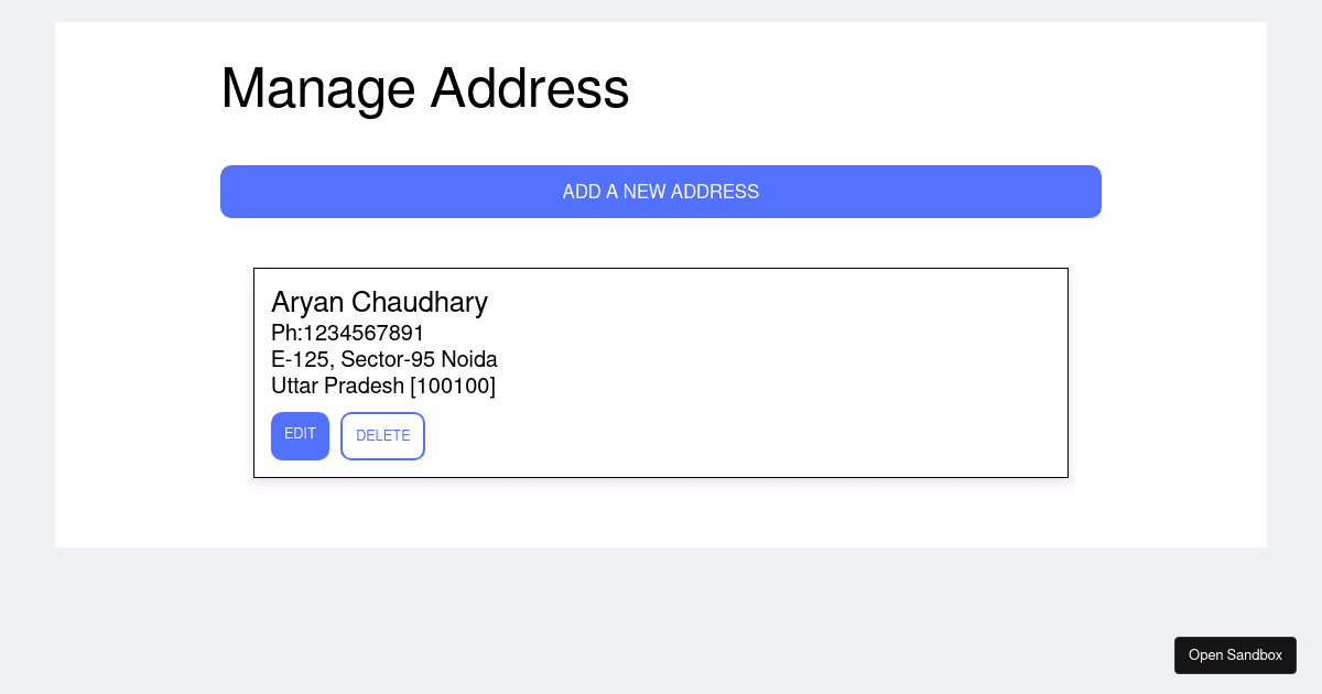 address-management - Codesandbox