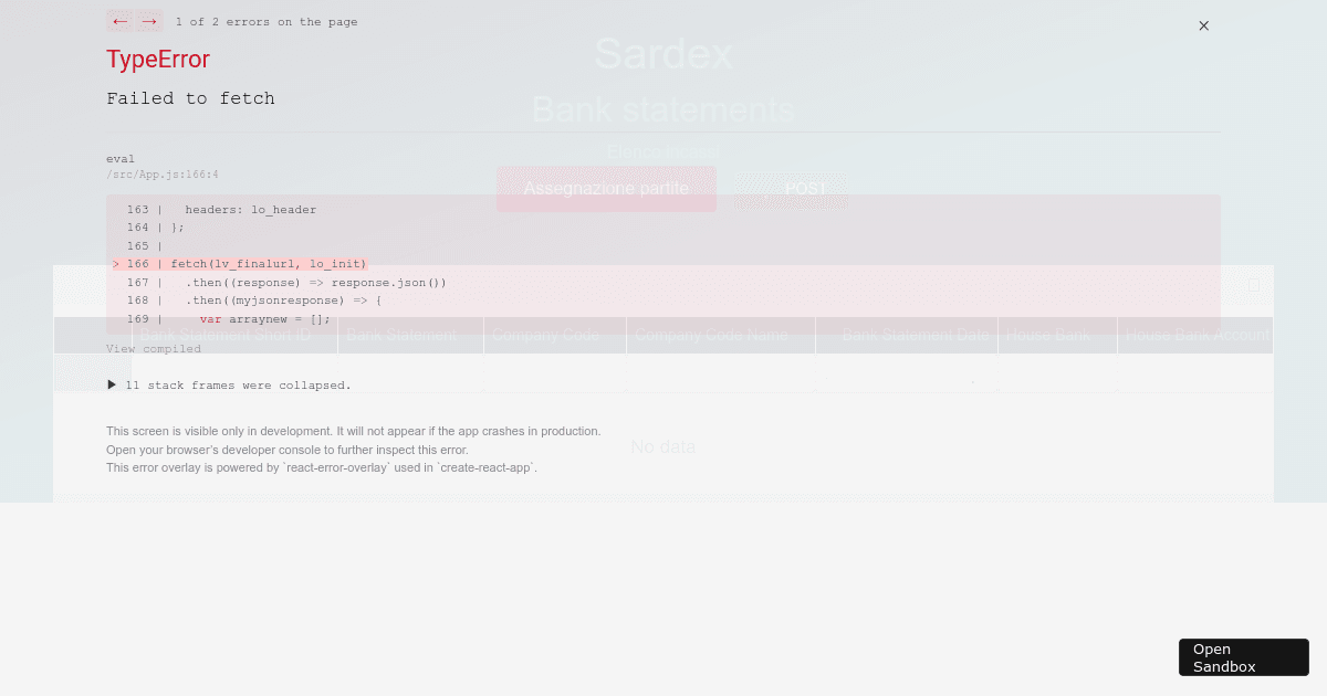 Sardex - Request (forked) - Codesandbox