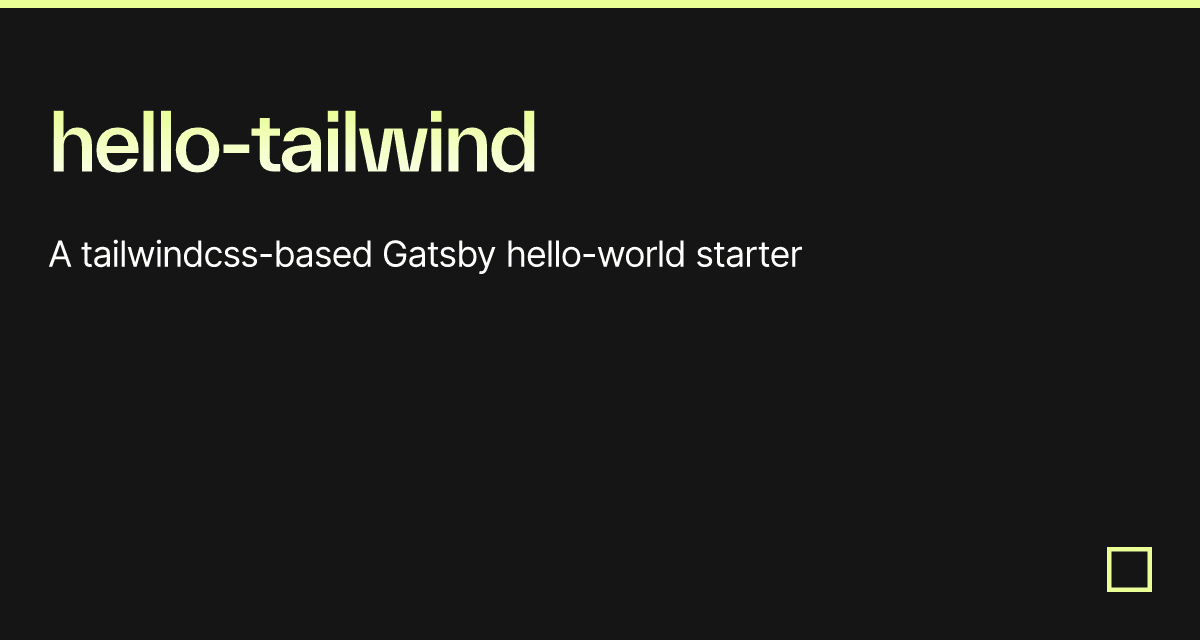 hello-tailwind - Codesandbox