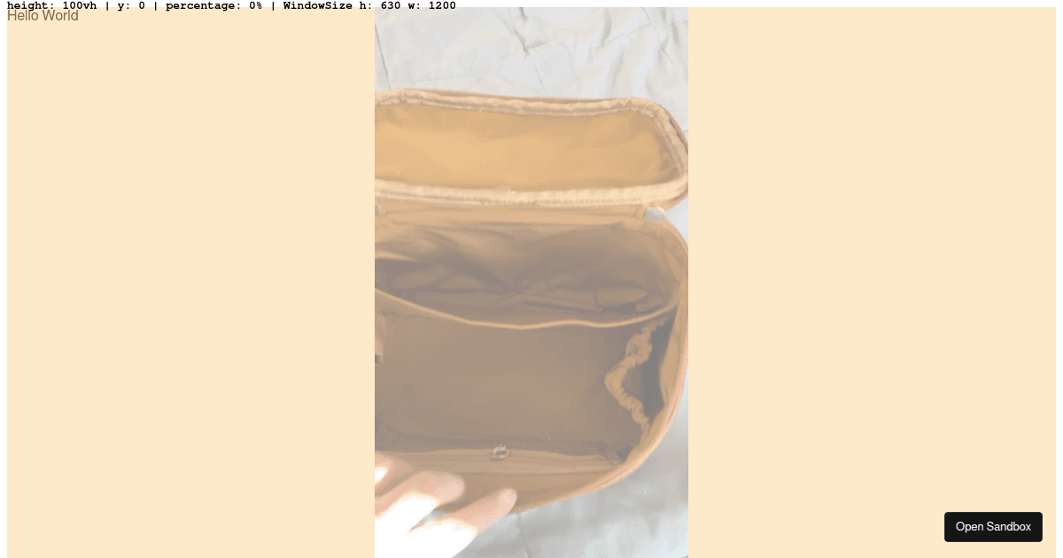 framer-motion useInView - scroll-snap (forked) - Codesandbox