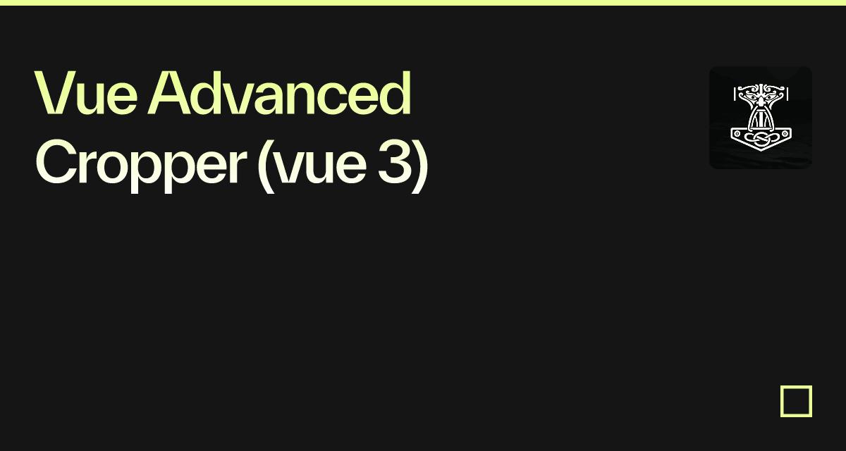 Vue Advanced Cropper (vue 3) - Codesandbox