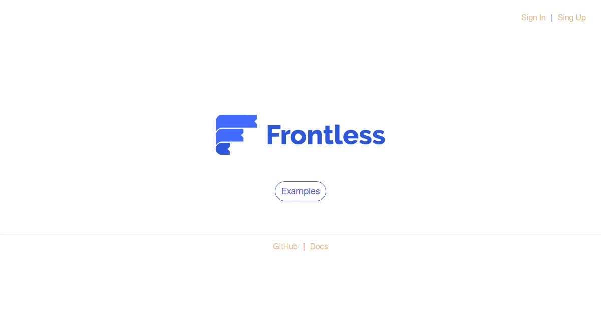 frontless - Codesandbox