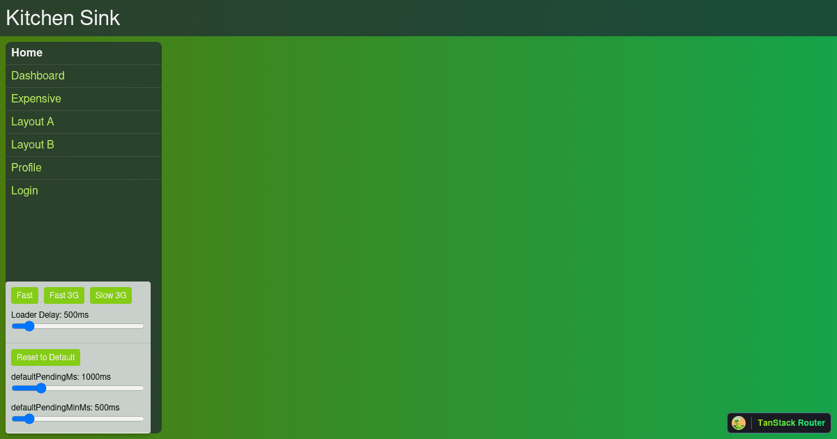 Tanstack Router React Example Kitchen Sink Codesandbox