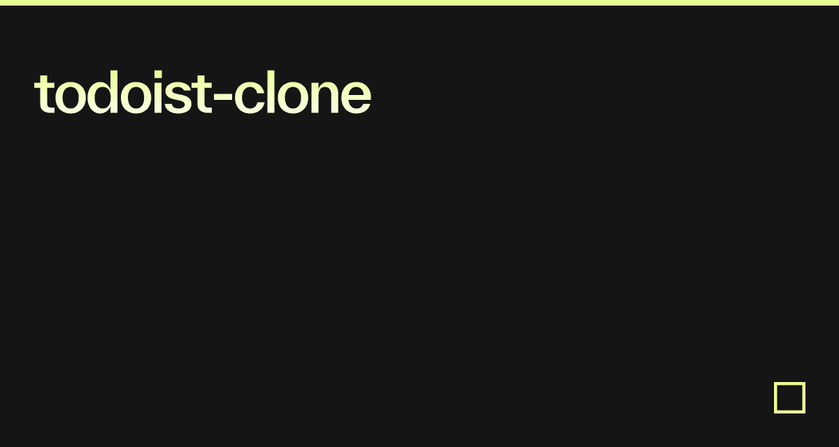 todoist-clone - Codesandbox