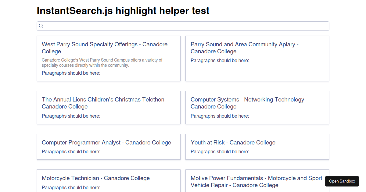 Algolia-Demo-App-v3-highlighting - Codesandbox
