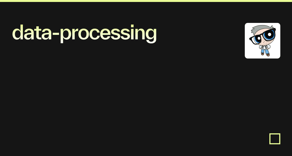 data-processing - Codesandbox