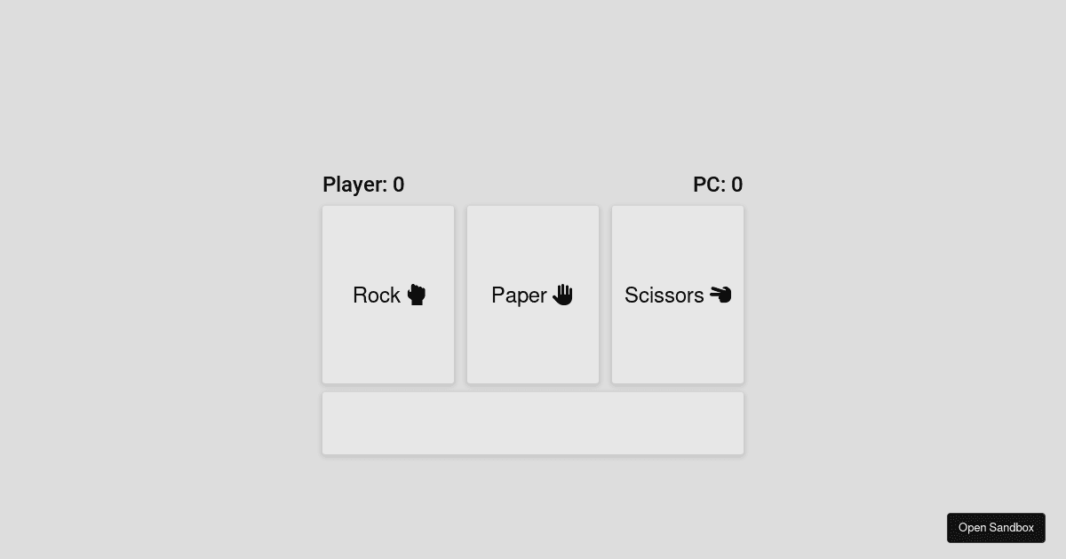 rock-paper-scissors - Codesandbox
