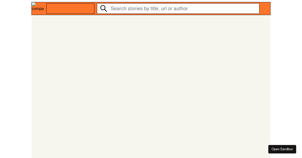 company Assignment - Codesandbox