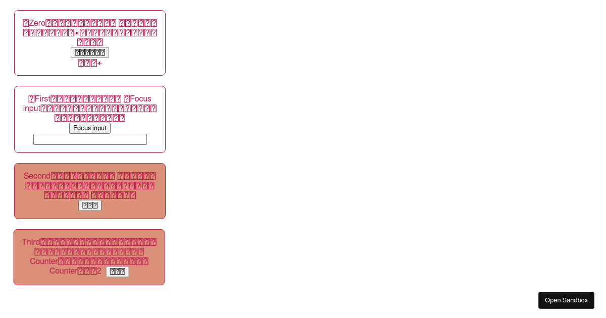 React Useref Codesandbox 